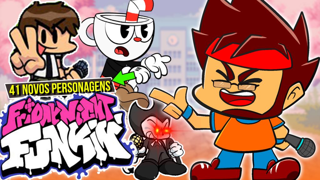 Friday Night Funkin com 40 NOVOS Personagens
