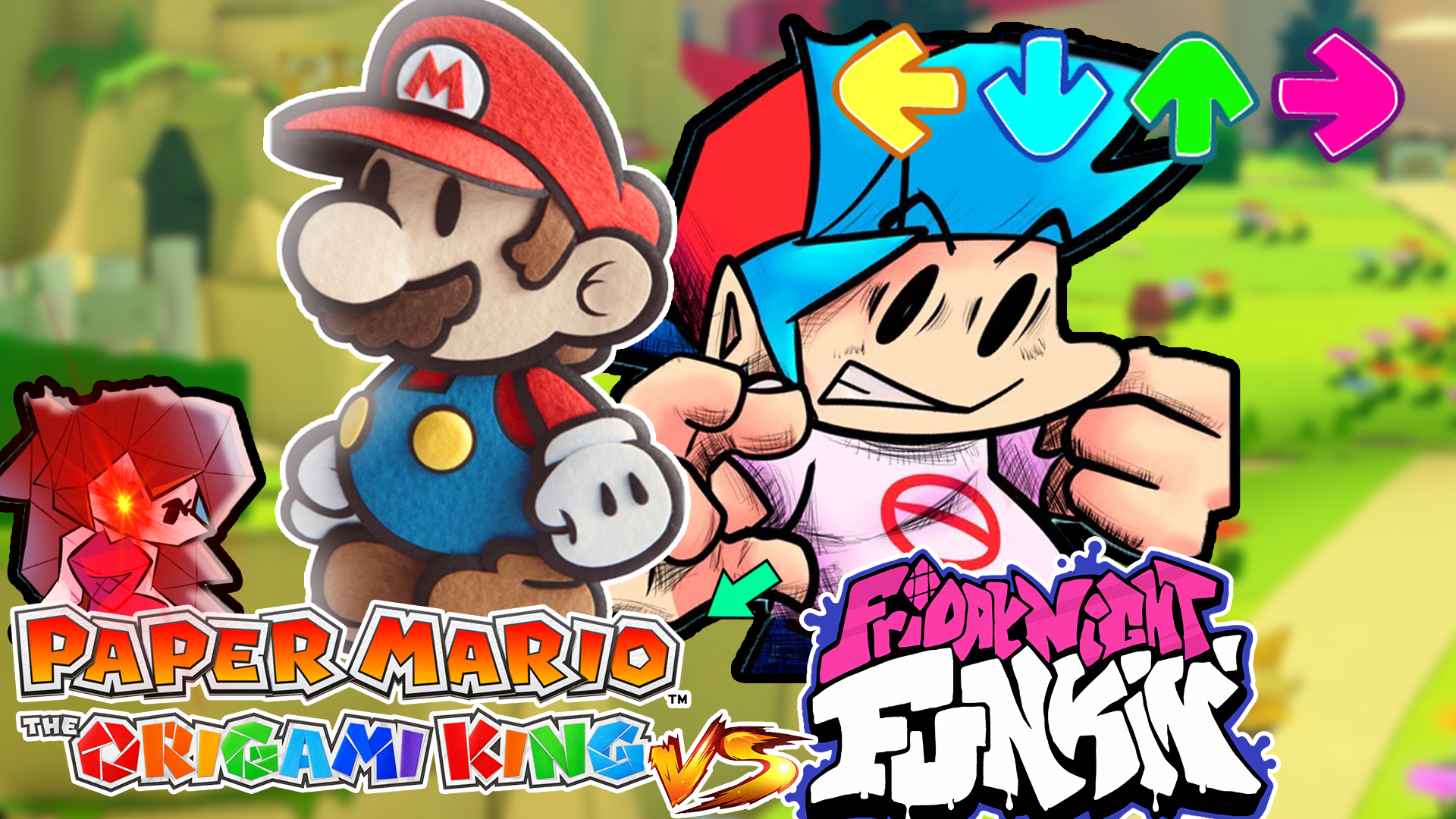 PAPER MARIO invadiu Friday Night Funkin | vs Paper Mario origami King