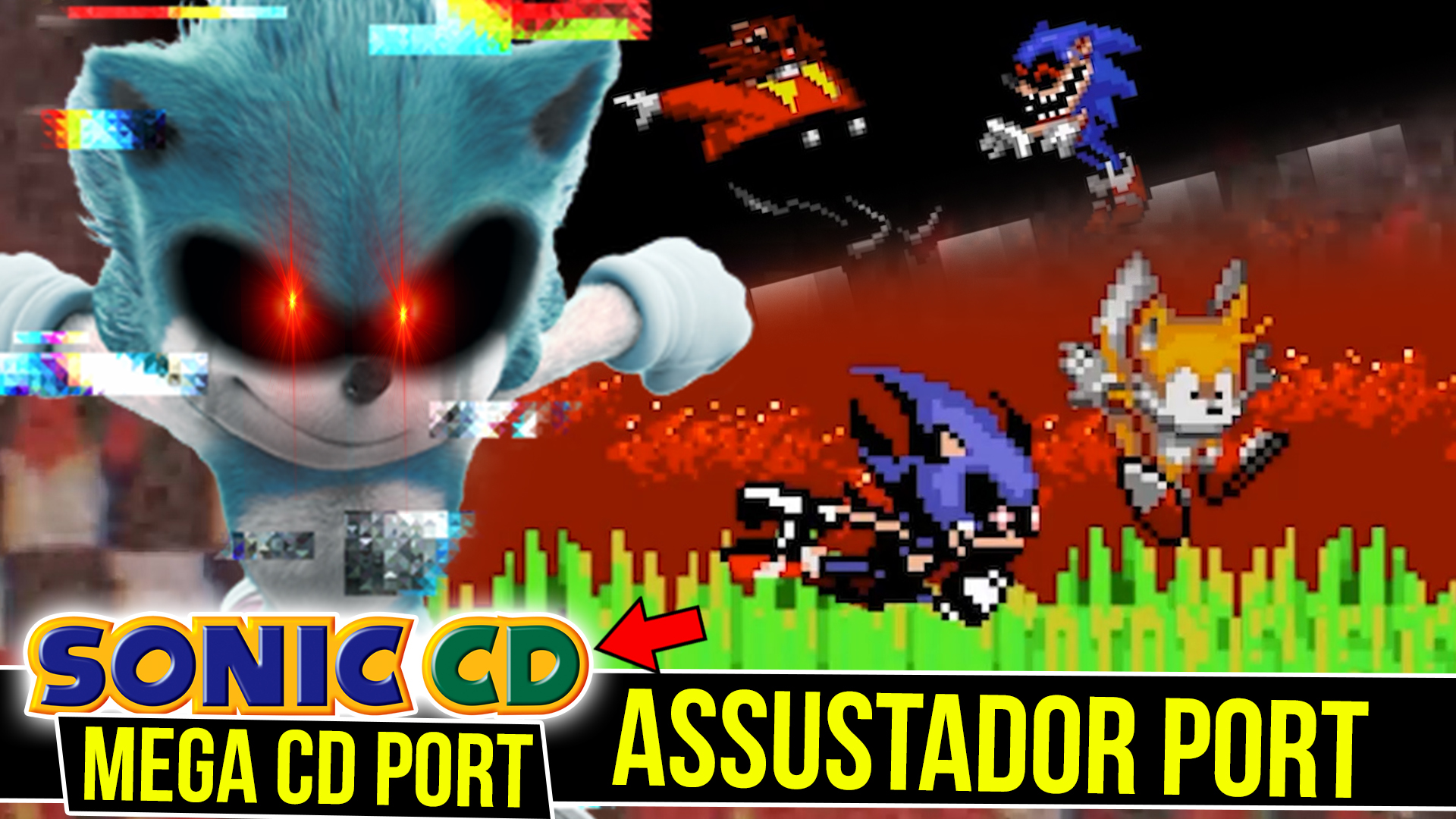 Jogo Pirata pertubador do Sonic | SONIC Mega Cd Port