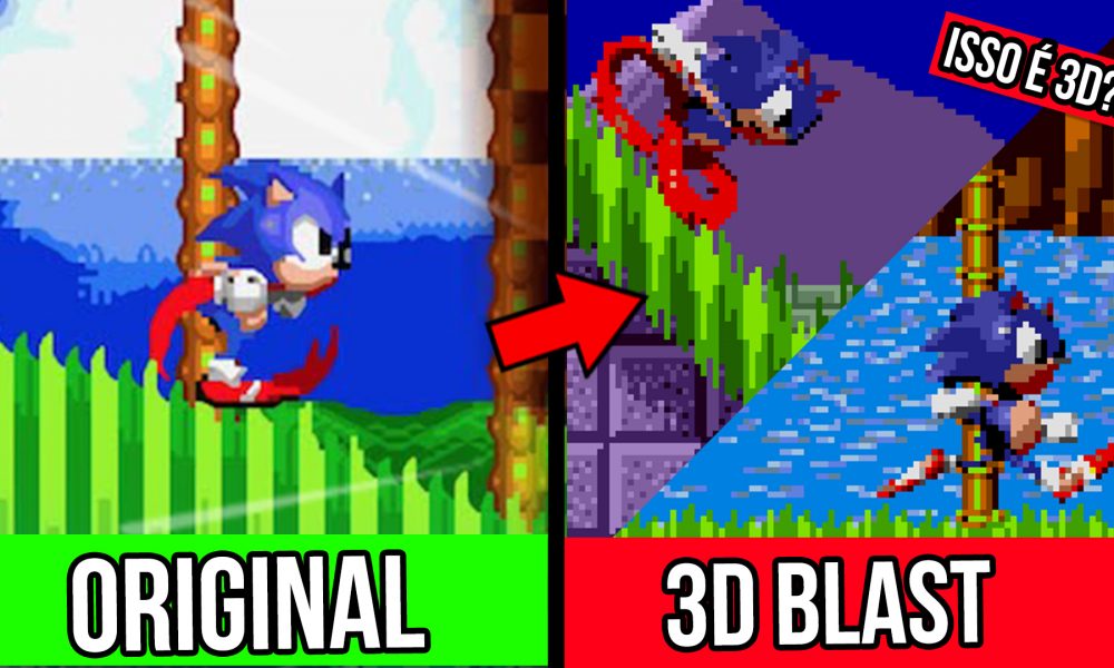 SONIC 1 AGORA em 3D ?! - SQN | Sonic 1 Pre-render Blast