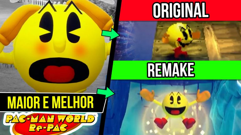 NOVO REMAKE de BRILHAR os OLHOS - Historia Pac-man WORLD Re-PAC
