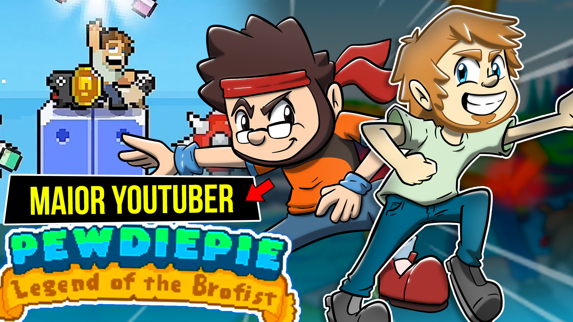 JOGO do MAIOR YOUTUBER do PLANETA | Historia Pew Die Pie Legend of the ...