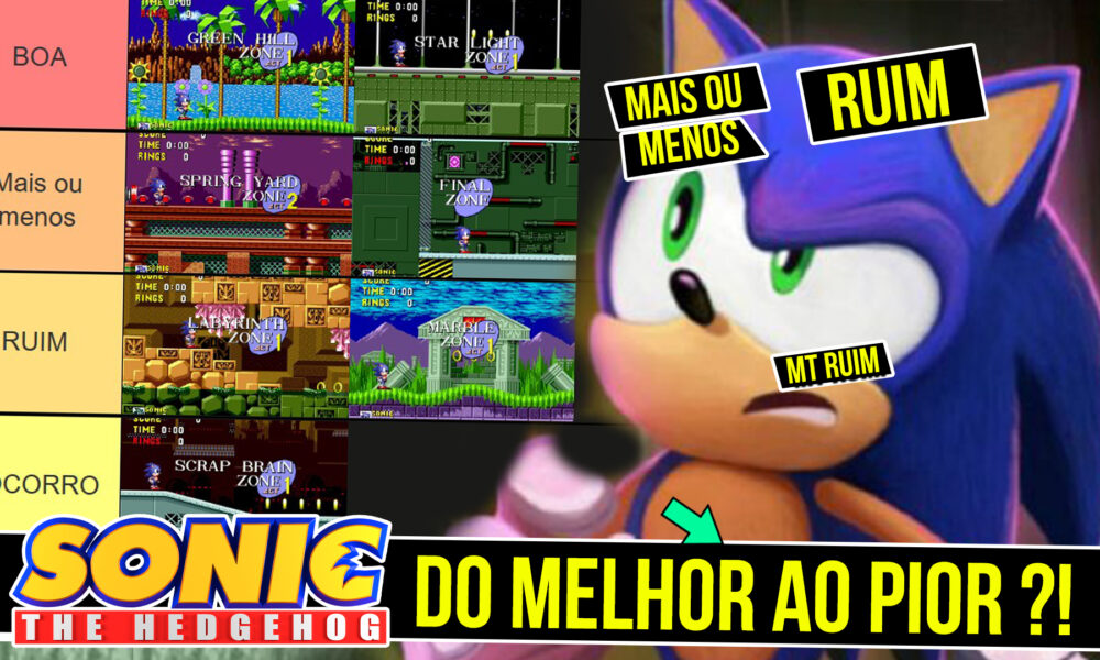 Rankeando Todos as Fases do SONIC - Do Melhor ao PIOR