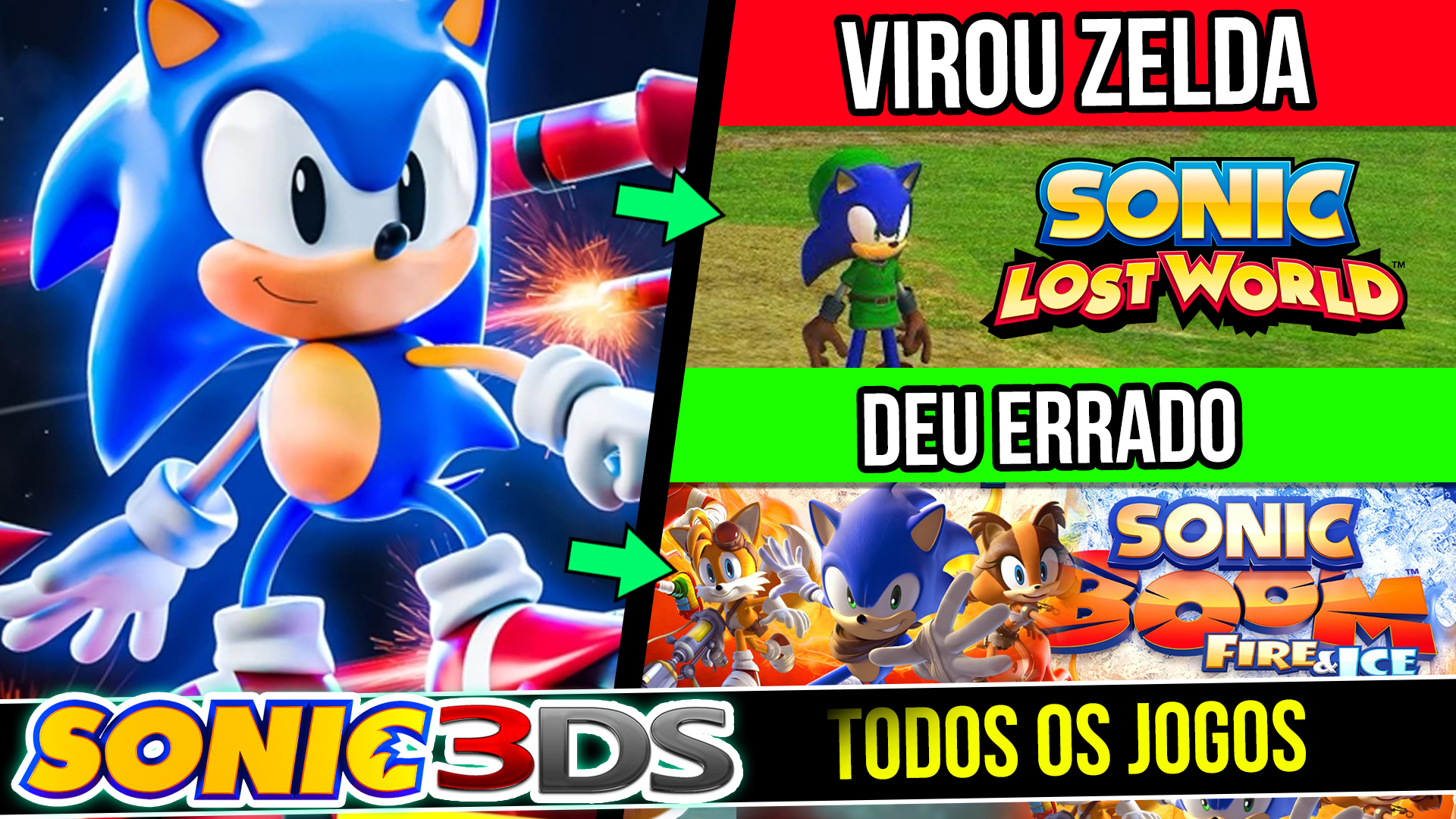 Sucesso e Fracasso do Sonic 3DS | Evolução Sonic