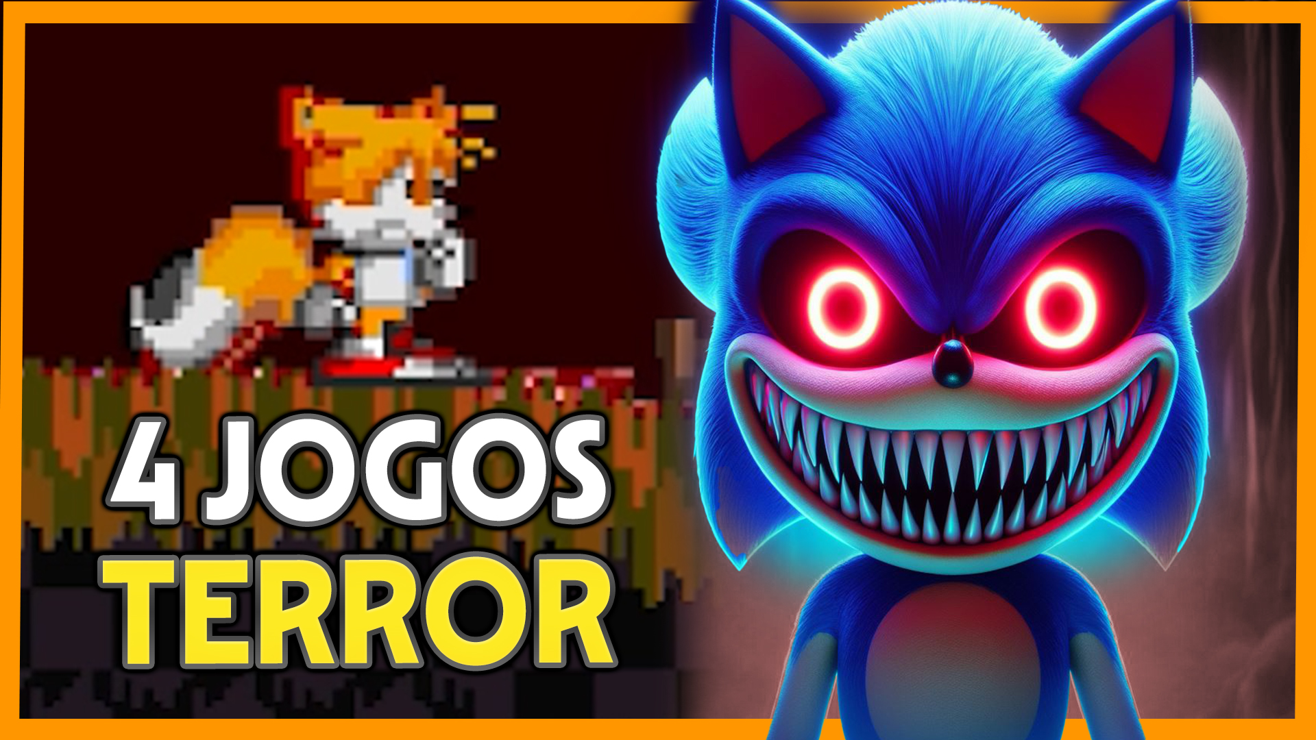 4 Jogos de Terror do Sonic em 1 Vídeo!